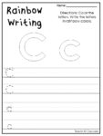 Alphabet Rainbow Writing Worksheets. Preschool-K - Made By Teachers