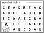 26 Alphabet Dab It Uppercase Worksheets - Made By Teachers