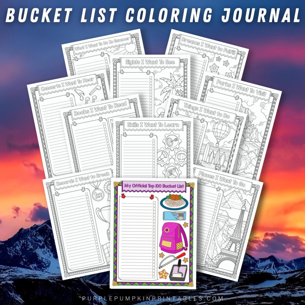 Printable Outer Space Planner Journal To Color - Made By Teachers