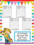 26 Roll and Trace the Alphabet Worksheets. - Made By Teachers