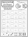 26 Roll and Trace the Alphabet Worksheets. - Made By Teachers