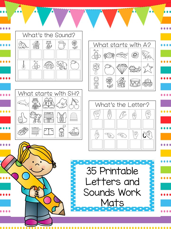 35 Letters and Sounds Work Mats and Worksheets. - Made By Teachers