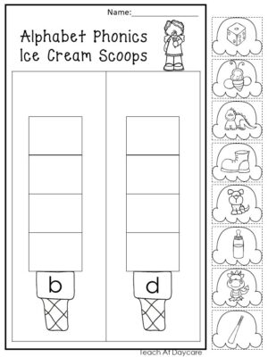 40 No Prep b and d Letter Reversal Worksheets - Made By Teachers