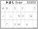 4 Printable ABC Order Work Mats/Worksheets - Made By Teachers