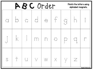 4 Printable ABC Order Work Mats/Worksheets | Made By Teachers