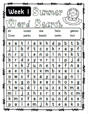 Summer Word Search Activity Pack - Made By Teachers
