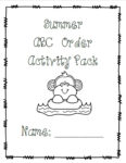 Summer ABC Order Activity Pack | Made By Teachers