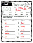 Summer ABC Order Activity Pack - Made By Teachers