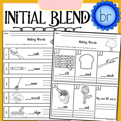 Initial Blend BR Worksheets - Made By Teachers