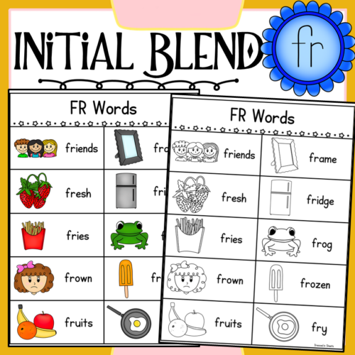 Initial Blend FR Worksheets | Made By Teachers