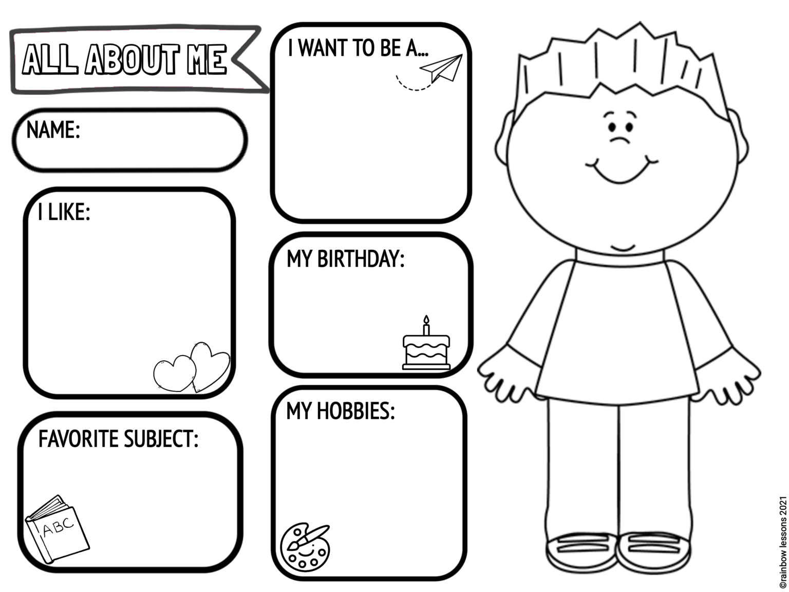 All About Me Craft | Back to School Activities - Made By Teachers