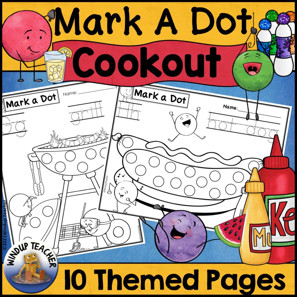 Summer Cookout Themed Dot Dauber Set | Made By Teachers