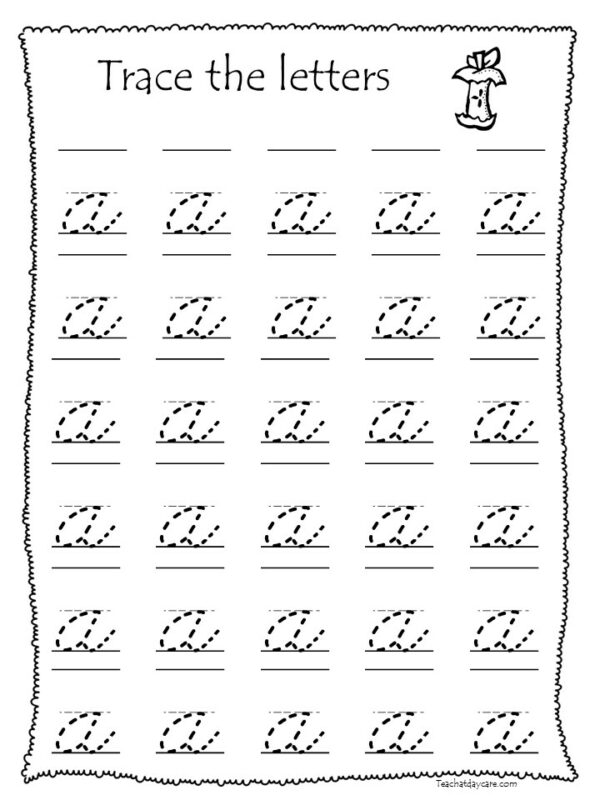 26 Trace the Lowercase Cursive Alphabet Worksheets | Made By Teachers