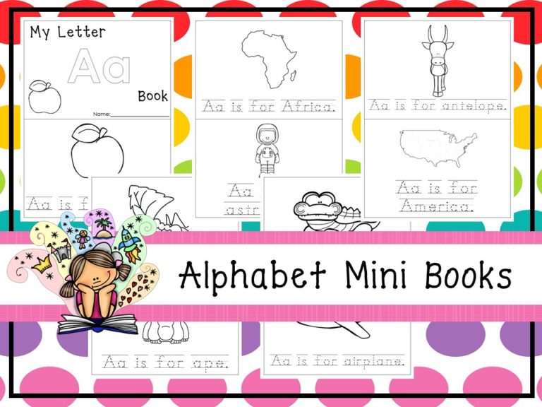 26 Alphabet Mini Books Printable Worksheets - Made By Teachers