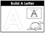 26 Printable Alphabet Build A Letter Worksheets. - Made By Teachers