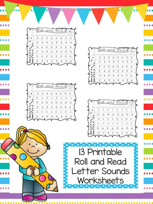 1 Printable Roll and Read Letter Sounds. - Made By Teachers