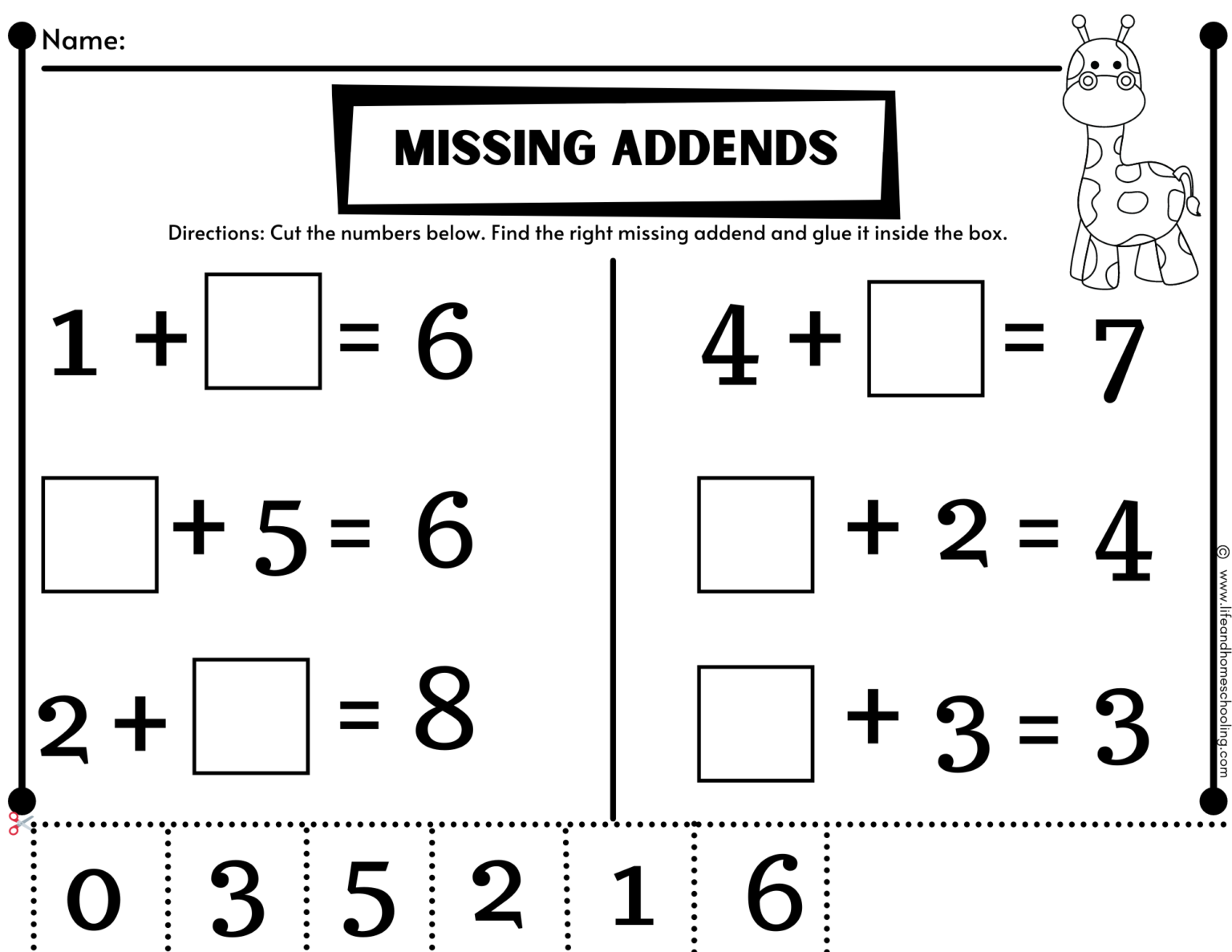 Missing Addends - Made By Teachers