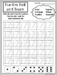 21 Printable Number Roll and Trace Worksheets - Made By Teachers