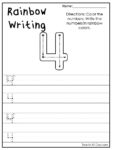 101 Printable Rainbow Write the Numbers. - Made By Teachers