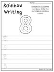 101 Printable Rainbow Write the Numbers. - Made By Teachers