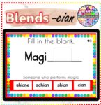 Consonant blend / digraph: -cian ("sh" sound") - Made By Teachers