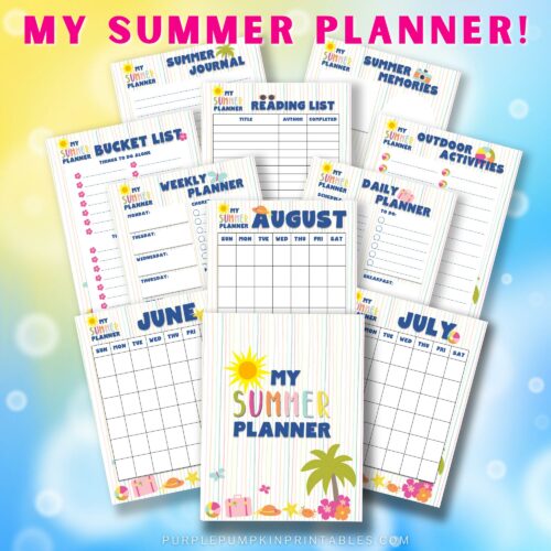 Printable "My Summer" Planner/Journal | Made By Teachers