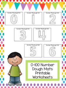 101 Number Dough Mats. Numbers 0-100 - Made By Teachers