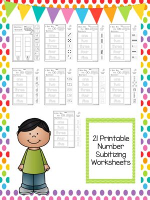 21 Subitizing Numbers Ice Cream Scoops Worksheets. | Made By Teachers