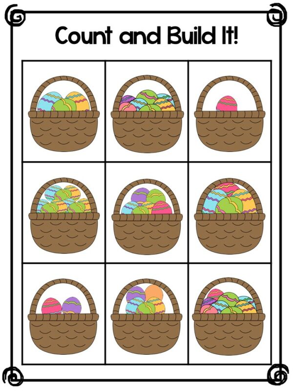 20 Themed Count and Build Work Mats. - Made By Teachers
