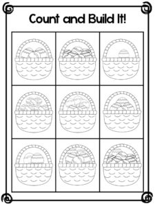 20 Themed Count and Build Work Mats. - Made By Teachers