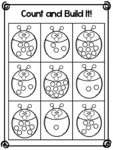 20 Themed Count and Build Work Mats. - Made By Teachers