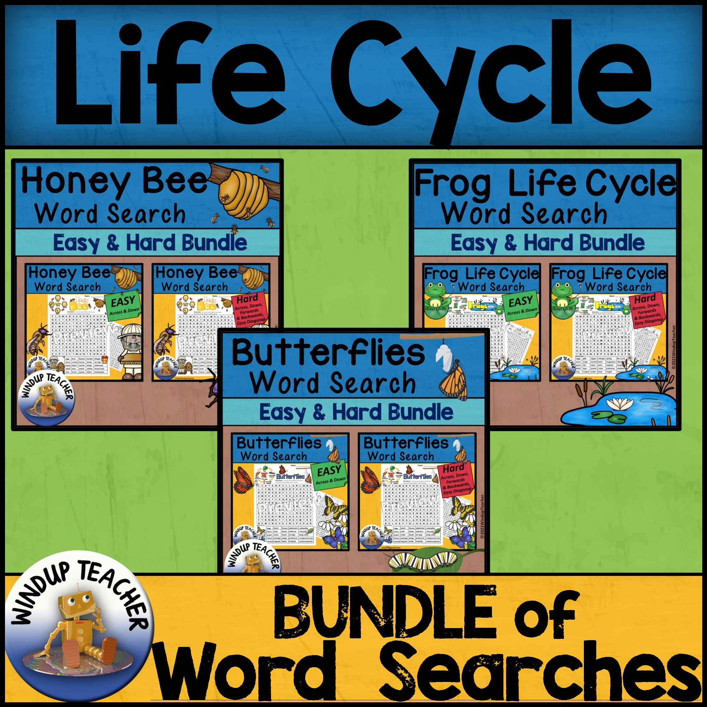 Christmas Express Word Search BUNDLE 3 Levels Made By Teachers