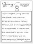 10 Printable Choose the Correct Verb Worksheets - Made By Teachers
