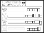 3 Letter Blend Words Color, Trace, Write, Box Writ - Made By Teachers