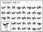 10 Printable Digraphs Dab It Worksheets - Made By Teachers