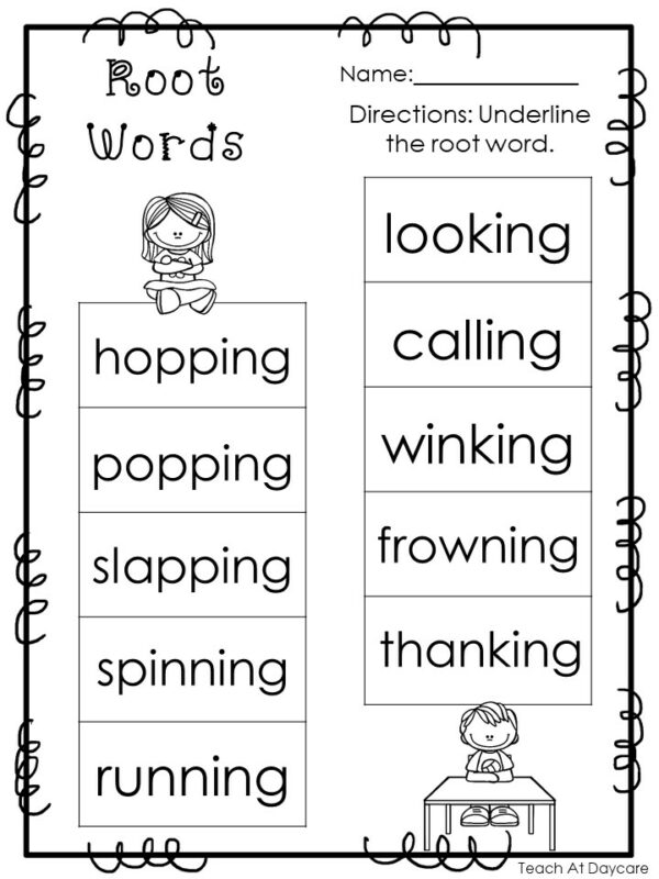 10 Printable Root Words Worksheets. - Made By Teachers