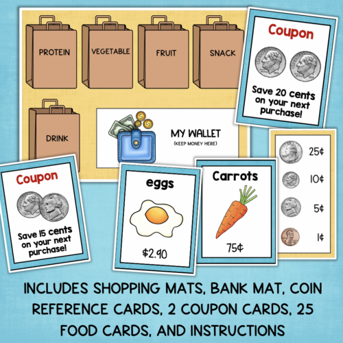 Counting Money Game - The Grocery Game - Made By Teachers