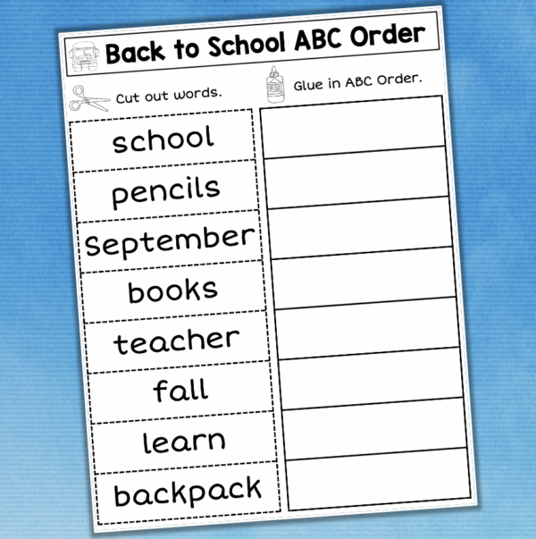 ABC Order Alphabetical Order Worksheets Whole Year | Made By Teachers
