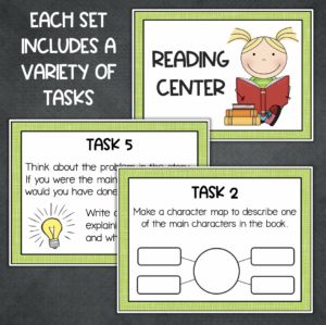 Literacy Centers Task Cards - Made By Teachers