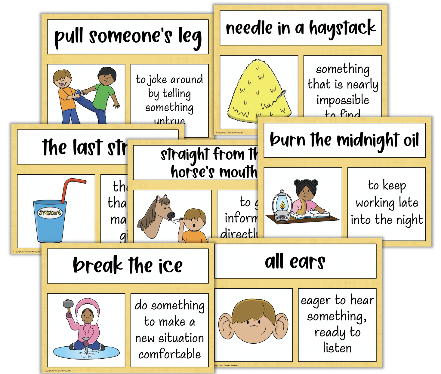 IDIOMS Activities, Task Cards, and Posters | Made By Teachers