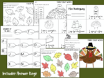 Thanksgiving Math Reading Worksheets Kindergarten - Made By Teachers