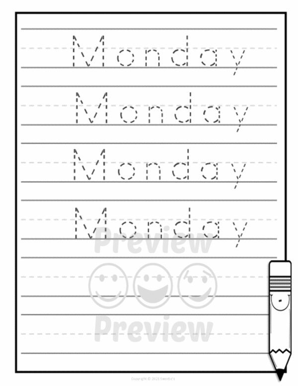 Days of the Week and Months of the Year Worksheets - Made By Teachers