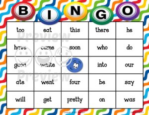 First Grade Sight Word Bingo | Made By Teachers