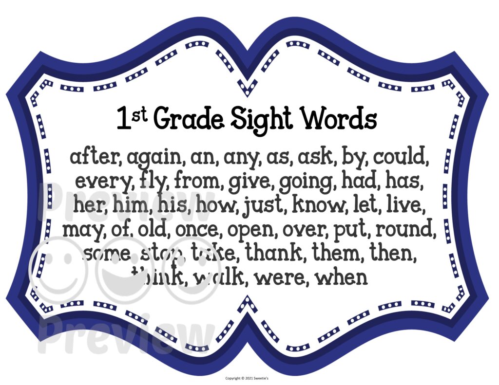 First Grade Sight Word Bingo | Made By Teachers