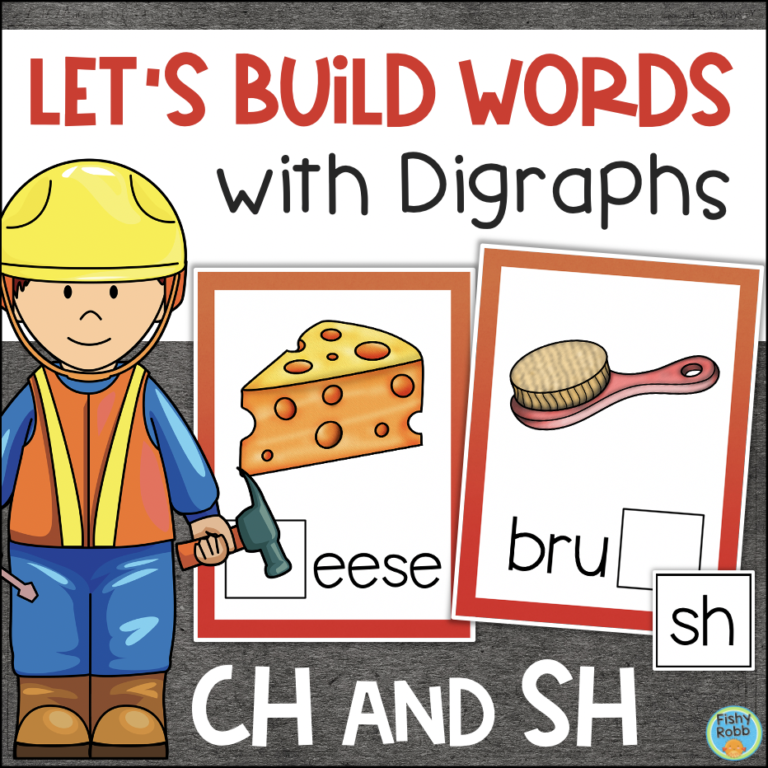 Consonant Digraphs SH CH Word Building Activity - Made By Teachers