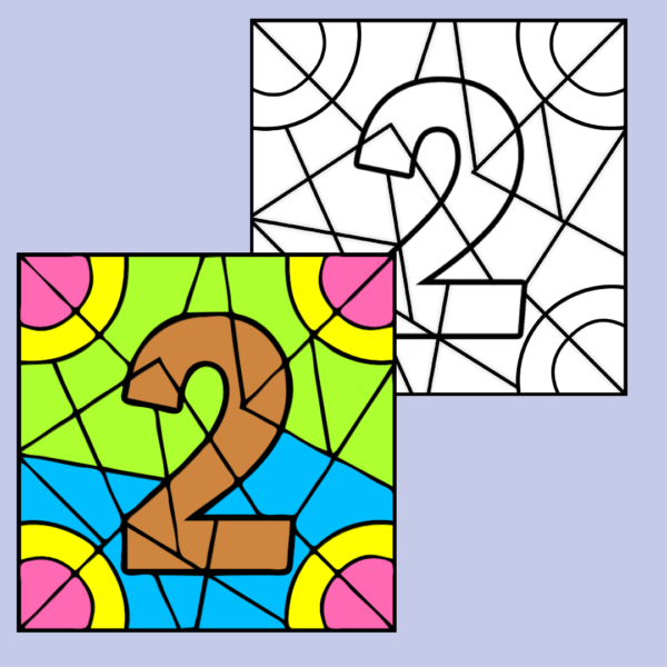 Color by Code Numbers Clipart | Color By Number - Made By Teachers