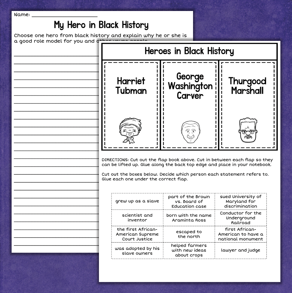 Black History Reading Tubman Carver Marshall | Made By Teachers