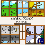 Window Scenes Clip Art - Made By Teachers