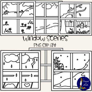 Window Scenes Clip Art - Made By Teachers