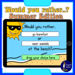 Would you rather..? Summer Edition BOOM Cards - Made By Teachers